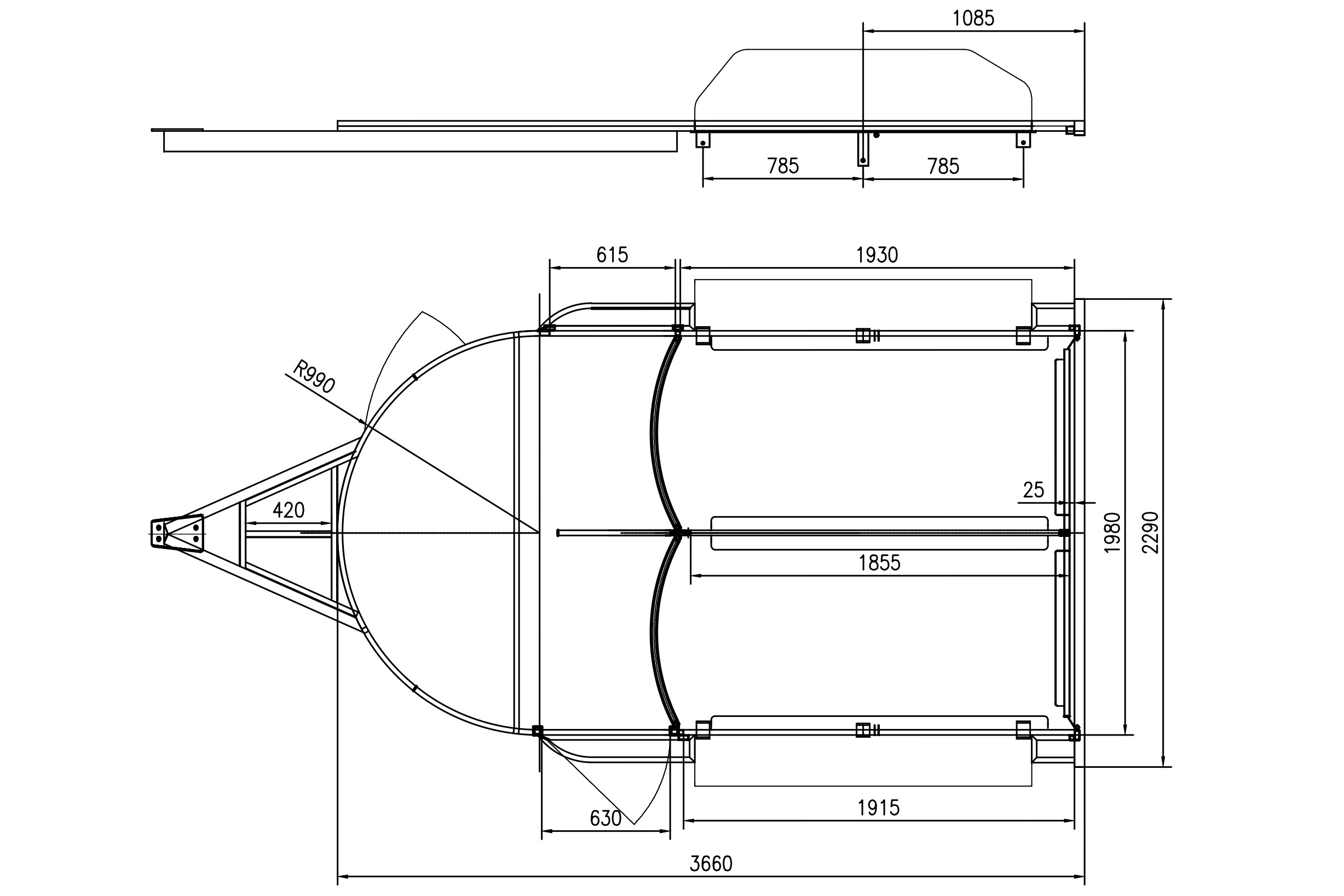 Double Horse Float | 2 Horse Straight Load Float